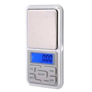 500g 0.1g Portable Mini Pocket Scale Digital Electronic Food Scale with Backlight High Accuracy Kitchen Scales Food Weighing Scale with Timer