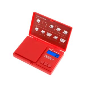 True 42 MX 700 Blood RED Pocket Scale Special Edition 700gx0.1g Gram Scale for Jewelry/Food/Medicine Paisley Design 700g 0.1g