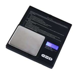 Jewelry Food Digital Pocket Scale,High Accuracy Within 200 g/0.01 gTravel Personal Nutrition Scale,Portable Silver Weed Herb Medicine Gram Weight Scale,Black