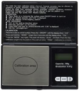 weighmax classic 3805 series digital pocket scale, 100 by 0.01g, black