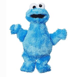 10-inch sesame street mini plush cookie monster doll: toy for toddlers, preschoolers & 1 year olds