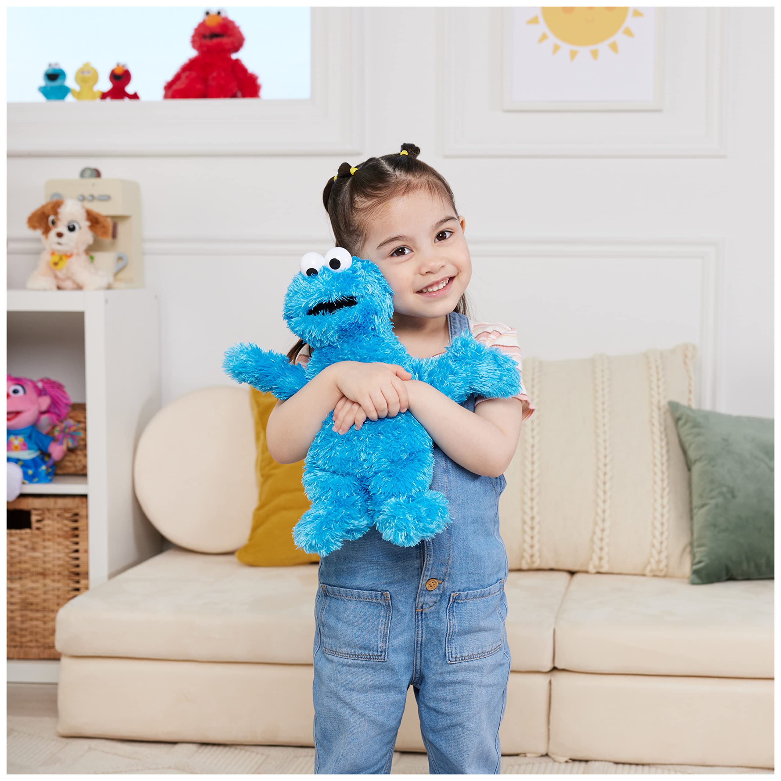 GUND Sesame Street Official Cookie Monster Muppet Plush, Premium Plush Toy for Ages 1 & Up, Blue, 12”