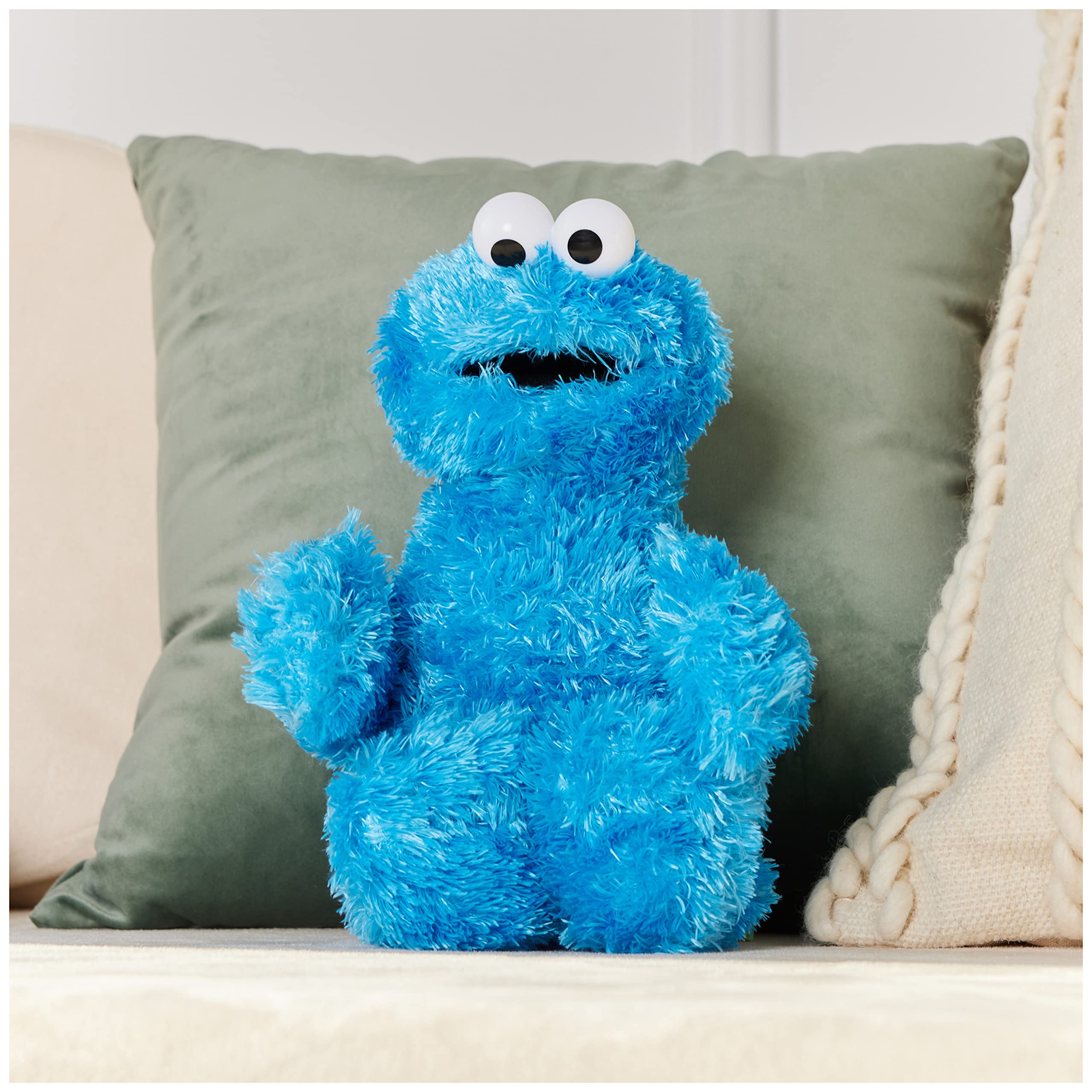 GUND Sesame Street Official Cookie Monster Muppet Plush, Premium Plush Toy for Ages 1 & Up, Blue, 12”