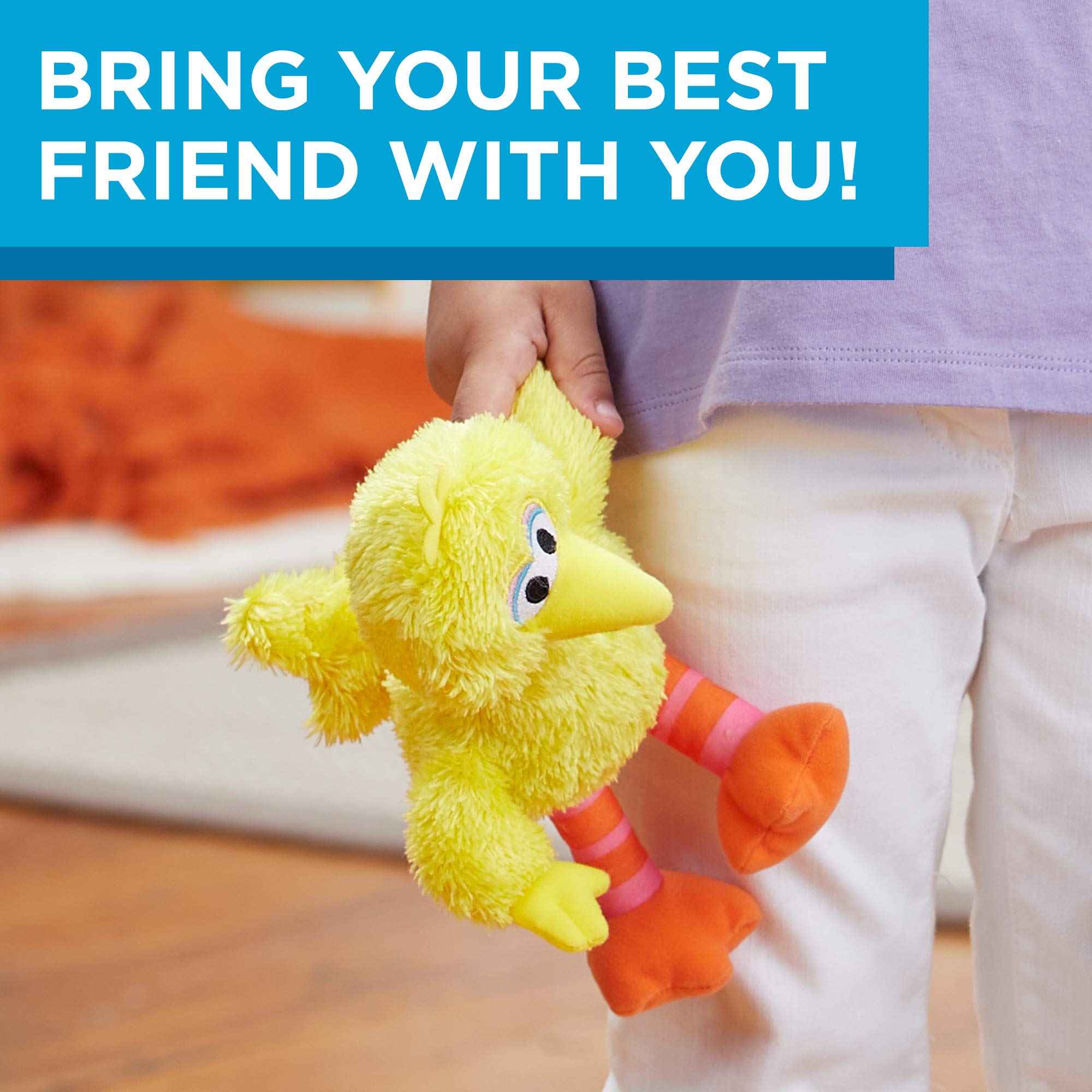 Sesame Street Mini Plush Big Bird Doll: 10-inch Big Bird Toy for Toddlers and Preschoolers, Toy for Kids 1 Year Old and Up