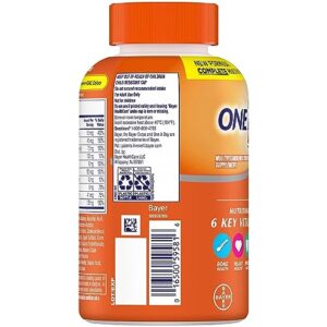 ONE A DAY Womens Complete Daily Multivitamin with Vitamin A, B , C, D, and E, Calcium and Magnesium, Immune Health Support, 200 Count