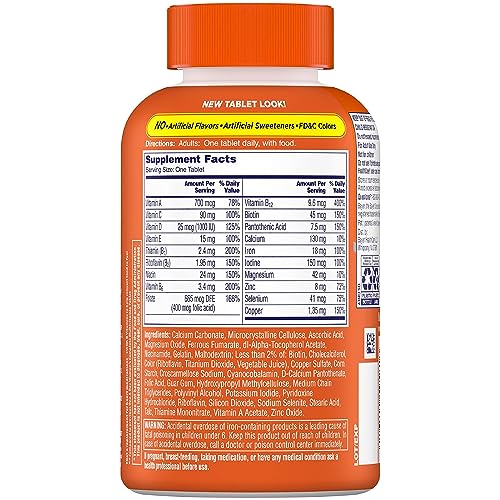 ONE A DAY Womens Complete Daily Multivitamin with Vitamin A, B , C, D, and E, Calcium and Magnesium, Immune Health Support, 200 Count