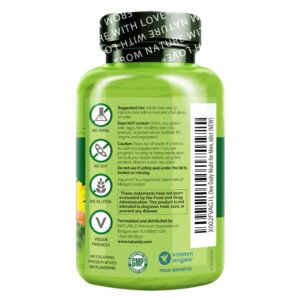 NATURELO One Daily Multivitamin for Men - with Vitamins & Minerals + Organic Whole Foods - Supplement to Boost Energy, General Health - Non-GMO - 60 Capsules - 2 Month Supply