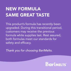 BariMelts Bariatric Multivitamin with Iron - 1 Month Supply (60 Fast-Dissolving Tablets) - Post-Op Bariatric Vitamins​