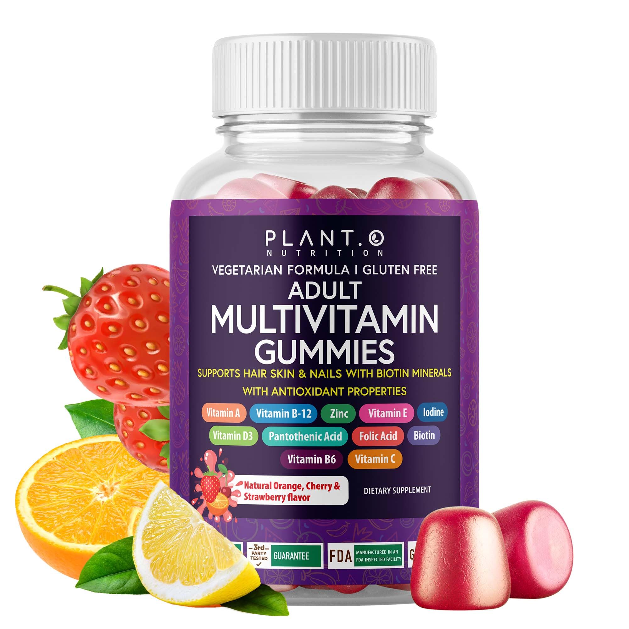 Complete Multivitamin Gummies for Adults – All-in-One Blend of Vitamin A B C D E Zinc and Biotin - Adult Vitamin Gummy for Energy and Immunity – 90 Delicious Gluten Free and Veggie Gummies