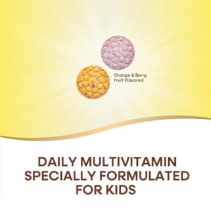 Nature's Way Alive! Children's Daily Chewable Multivitamin, Supports Bone, Eye, and Immune Health*, Orange & Berry Fruit Flavored, Gluten Free, 120 Chewable Tablets (Packaging May Vary)