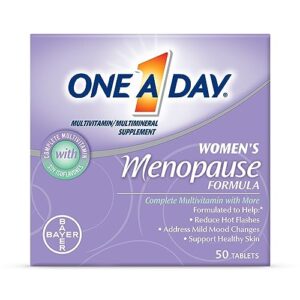 one a day women's menopause multivitamin with vitamin a, vitamin c, vitamin d, vitamin e and zinc for immune health support, tablet