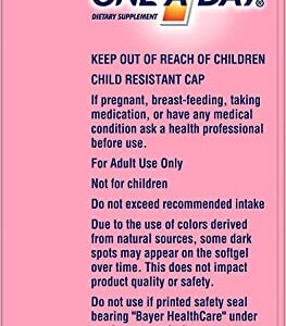 ONE A DAY Women’s Prenatal Advanced Complete Multivitamin with Brain Support* with Choline, Folic Acid, Omega-3 DHA & Iron for Pre, During & Post Pregnancy, 60+60 Ct (120 Total) (Packaging May Vary)