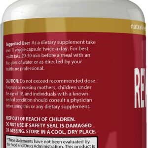 Reversirol Supplement - 20 Herbs & Multivitamin Pills with Alpha Lipoic Acid & Cinnamon, 60 Capsules