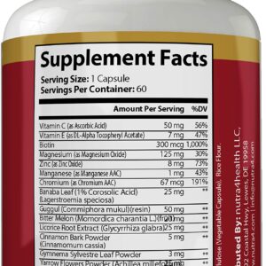 Reversirol Supplement - 20 Herbs & Multivitamin Pills with Alpha Lipoic Acid & Cinnamon, 60 Capsules