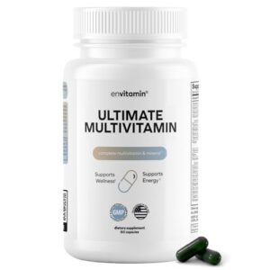 envitamin ultimate multivitamin multimineral and superfood with 42 fruit and vegetable blend, 60 count