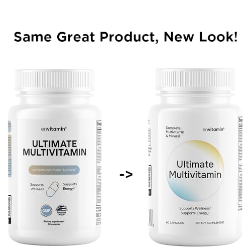 envitamin Ultimate Multivitamin Multimineral and Superfood with 42 Fruit and Vegetable Blend, 60 Count