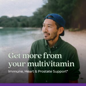 New Chapter Men's Multivitamin 40 plus for Energy, Heart, Prostate + Immune Support with Fermented Nutrients - Every Man's One Daily 40+, Made with Organic Vegetables & Herbs, Non-GMO - 48 ct