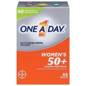 one a day women’s 50+ healthy advantage multivitamins, supplement with vitamins a, c, e, b1, b2, b6, b12, d and calcium, tablet, 65 count