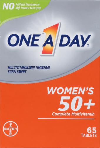 ONE A DAY Women’s 50+ Healthy Advantage Multivitamins, Supplement with Vitamins A, C, E, B1, B2, B6, B12, D and Calcium, Tablet, 65 Count