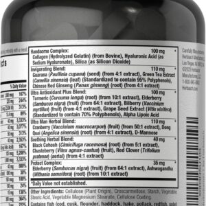 Horbäach Men's Multivitamin 50 Plus | 60 Caplets | Non-GMO & Gluten Free Supplement