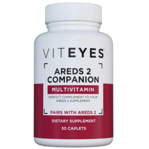 viteyes classic areds 2 companion multivitamin supplement, comprehensive multivitamin formula for areds 2 users, 30 capsules, companion caplet