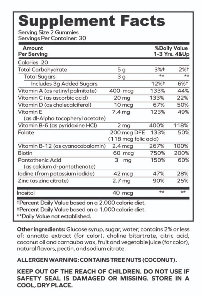 envitamin kids multivitamin gummies