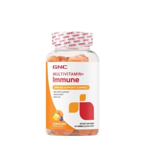 gnc, multivitamin plus immune gummy, 60 count