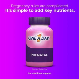 One A Day Women’s Prenatal Multivitamin Gummies Including Vitamin A, C, D, B6, B12, Folic Acid & more, 120 Count, Supplement for Before and During Pregnancy