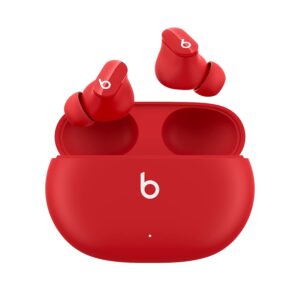 beats studio buds totally wireless noise cancelling earphones - red (renewed)