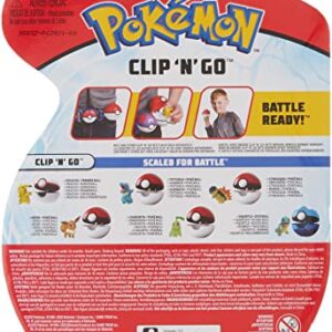 Pokemon Official Eevee Clip and Go, Comes with Eevee Action Figure and Poké Ball