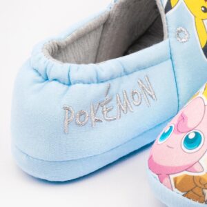 Pokemon Slippers Girls Kids Pikachu Sylveon Evee Blue Shoes Loafers 1.5 US