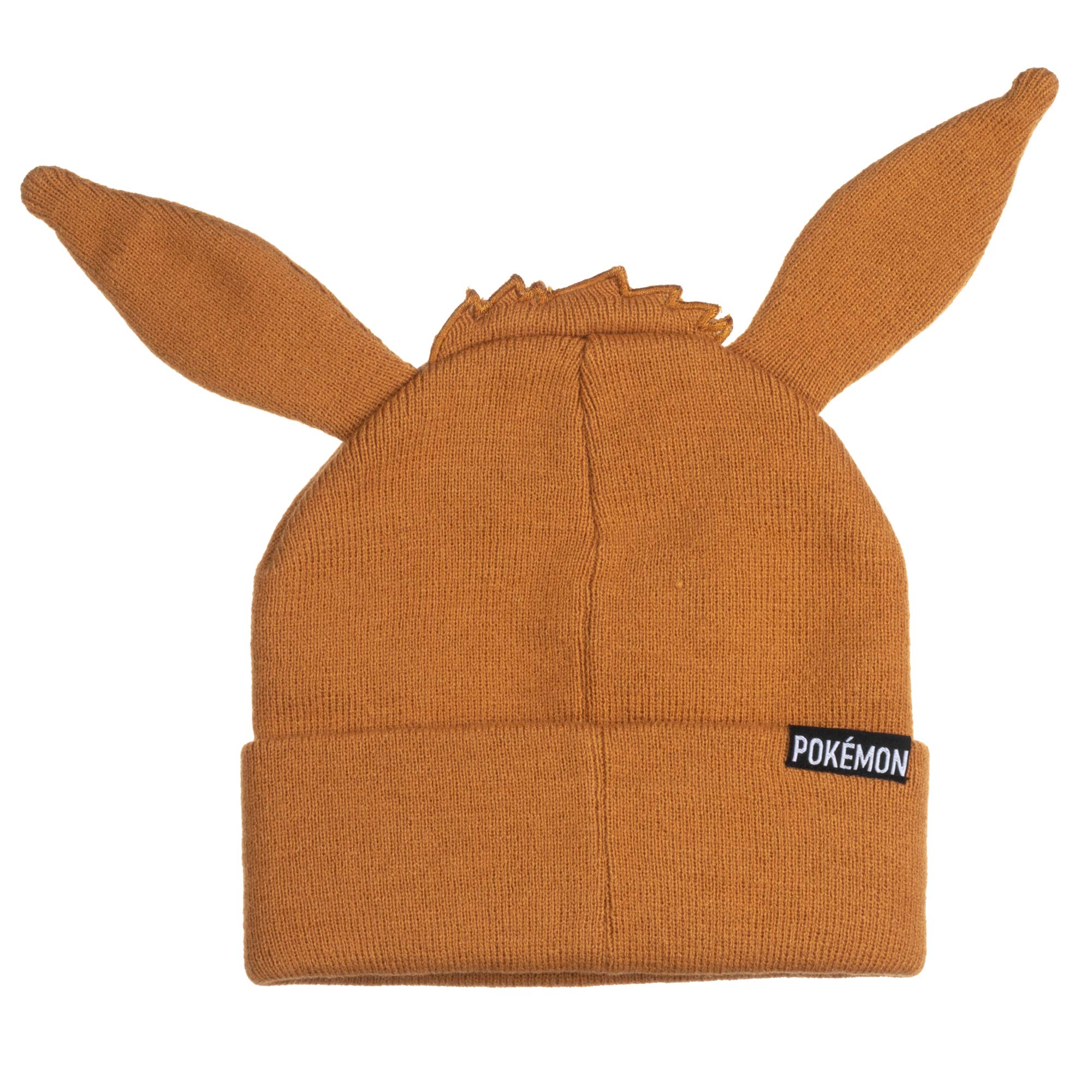 Bioworld Pokemon Eevee Embroidered Beanie Cap Hat One Size Licensed New Brown