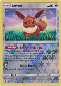 pokemon - eevee - 101/149 - common - reverse holo - pokemon sun & moon