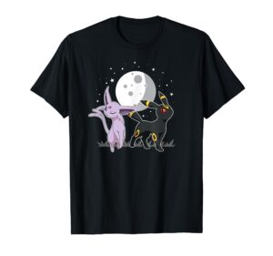 pokémon - celestial espeon and umbreon t-shirt