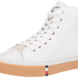 Tommy Hilfiger Women's Evee Sneaker, White, 8