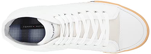 Tommy Hilfiger Women's Evee Sneaker, White, 8