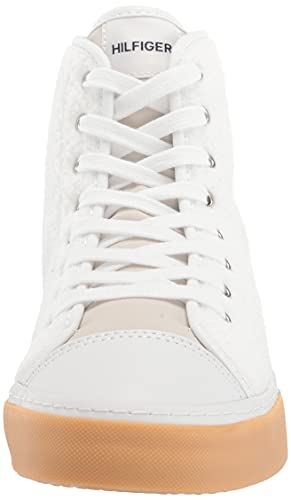 Tommy Hilfiger Women's Evee Sneaker, White, 8