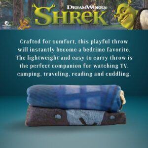 Franco Collectibles Shrek Donkey Bedding Super Soft Micro Raschel Throw, 46 in x 60 in, (Officially Licensed Product)