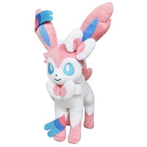 pokemon san-ei pp224 all star collection, nymphia (m) plush toy, height 13.4 inches (34 cm)