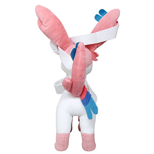 Pokemon SAN-EI PP224 All Star Collection, Nymphia (M) Plush Toy, Height 13.4 inches (34 cm)