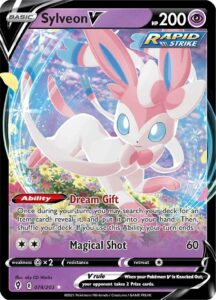 sylveon v - 074/203 - ultra rare - sword & shield - evolving skies