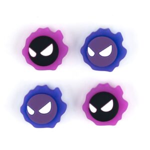 yocore purple devil switch thumb grip caps,soft silicone thumb grips,analog stick caps soft silicone joystick caps for switch/oled/switch lite,4 pcs