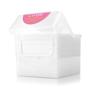 disposable fast dry wipes, daily face towel, facial washcloth, makeup remover, also used as baby care, cleansing towelettes, ultra soft, 40 ct,1 reusable plastic box