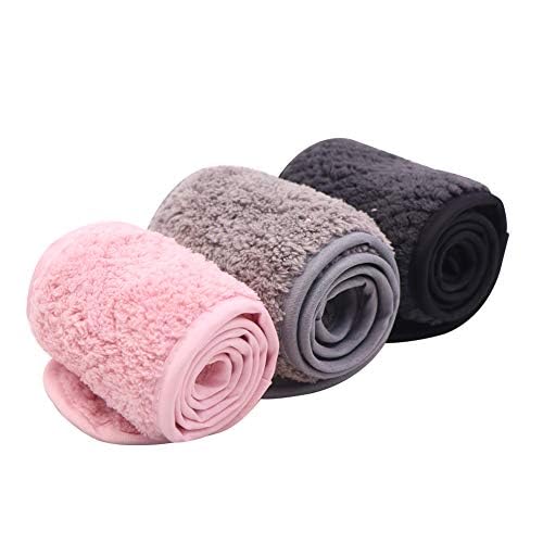 Simnice 6 Pieces Spa Facial Headbands Adjustable Head Wraps for women,Makeup Shower Bath Facial Wraps Sports Headband Terry Cloth Adjustable Stretch Towel with Magic Tape