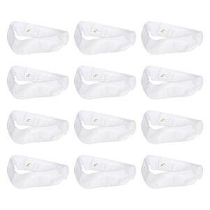 lalafina 48pcs headband skin care hair band face washing hair hoop facial hair bands spa hair wrap facial head bandana for hair spa head wraps non-woven fabric white facial mask miss sports