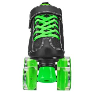 Roller Derby Blazer Boy's Lighted Wheel Roller Skate Black/Green Size 13J