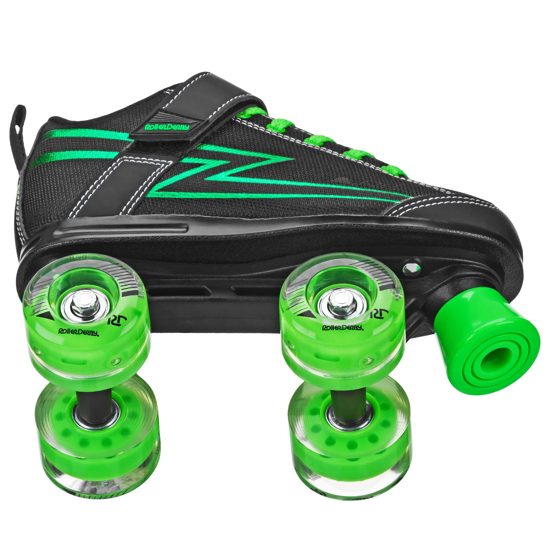 Roller Derby Blazer Boy's Lighted Wheel Roller Skate Black/Green Size 13J