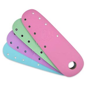 bont roller skates - 100% australian leather flat toe guard protectors - roller skate derby speed - pastel pair - pistachio green