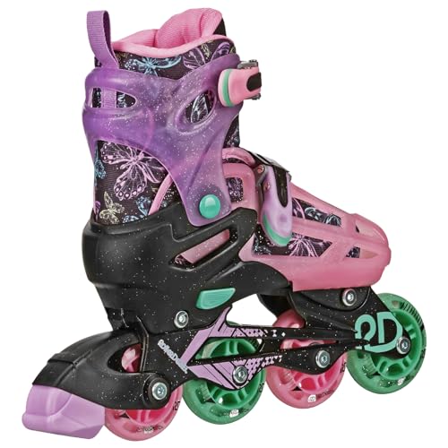 Roller Derby Falcon 2-in-1 Combo Quad and Inline Skates for Kids, Adjustable Sizing