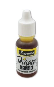 jacquard pinata alcohol ink - sunbright yellow - professional and versatile ink that produces color saturated and acid-free results - 1/2 fluid ounce - made in the usa